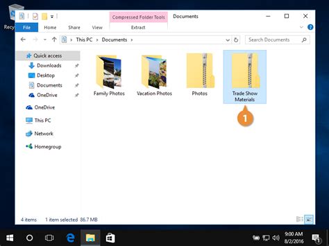 Compress And Extract Folders In Windows 10 Customguide