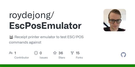 Github Roydejongescposemulator 🖨️ Receipt Printer Emulator To Test Escpos Commands Against