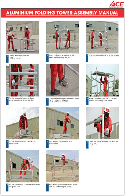 Aluminium Folding Erection Manuel ACE SCAFFOLDINGS