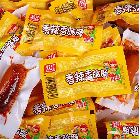 双汇火腿肠即食香辣香脆肠玉米肠热狗肠整箱香肠烤肠休闲小吃零食 阿里巴巴