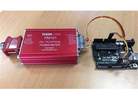 Stand Alone Powermeter With A Thorlabs PM And Arduino Arduino Project Hub