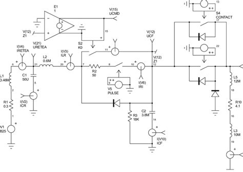 Electric Schema Considering The Filtering Circuit In SPICE Download Scientific Diagram