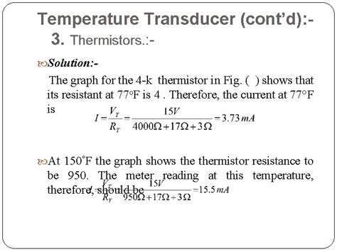 Temperature Transducer Temperature Transducers Can Be Divided
