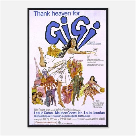 Gigi 1958 Movie Poster Print Citiesbox