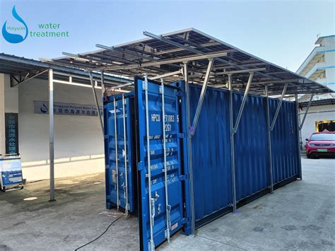 Solar Containerized Reverse Osmosis Water Treatment System