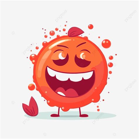 빨간색 밝아진 만화와 오렌지 캐릭터의 웃음 클립 아트 벡터 웃다 클립 아트 만화 Png 일러스트 및 벡터 에 대한 무료 다운로드 Pngtree