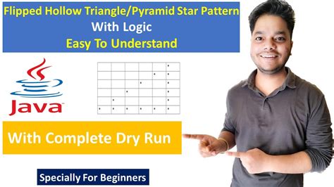 Star Pattern 16 How To Print Flipped Hollow Trianglepyramid Star Pattern Using For Loop In