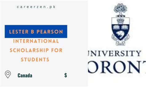 Lester B Pearson International Scholarship For Students 2024