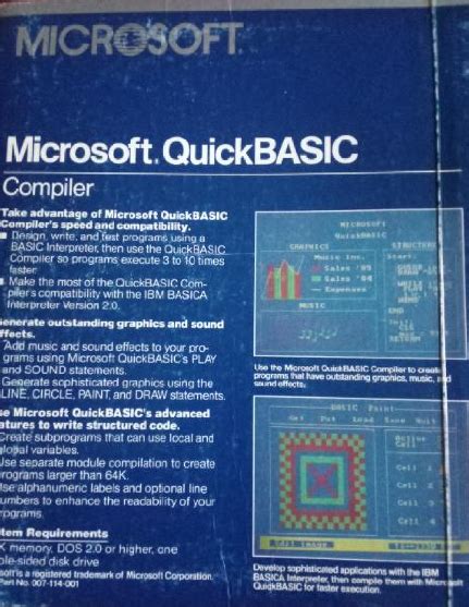 Offer Microsoft Quickbasic 101 Manual — Winworld
