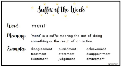 Prefix Il And Suffix Ment Of The Week Year 6