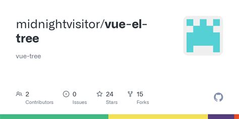 GitHub Midnightvisitor Vue El Tree Vue Tree