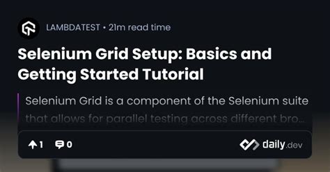 Mohammad Faisal Khatri On Linkedin Selenium Grid Setup Basics And