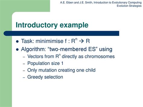 evolution strategies chapter ppt download