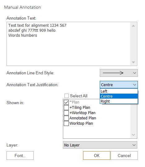 How To Select The Annotation Text Justification In Fusion Fusion