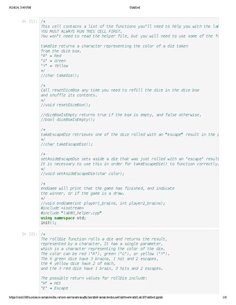 Lab 3ipynb 8 Jupyter Lab In 1 This Cell Contains A List Of