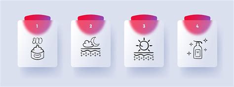 자외선 차단제 아이콘입니다 자외선 차단 자외선 Spf 피부 보호 자외선 차단제 도포 비즈니스를 위한 벡터 라인 아이콘 개념에