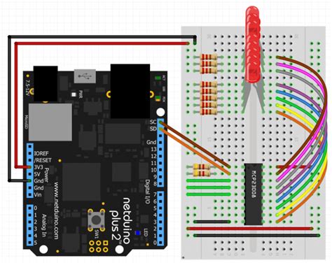 Expanding Io Ports Of A Netduino With An Mcp23008