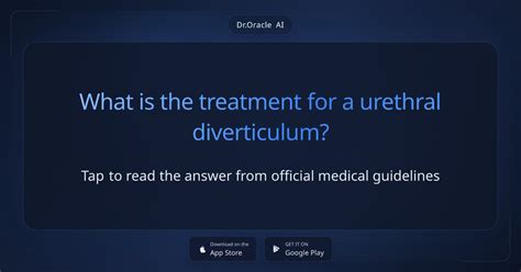 What Is The Treatment For A Urethral Diverticulum