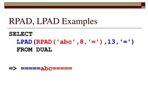 Ppt Single Row Functions Powerpoint Presentation Free Download Id