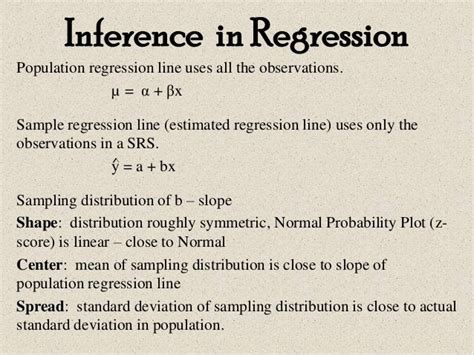 regression inference confidence intervals