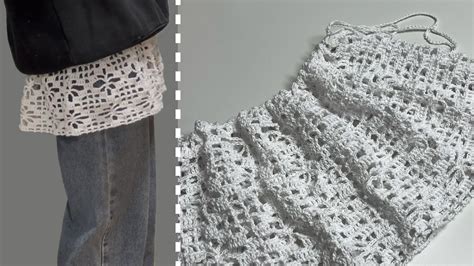 뜨개로그 코바늘 레이어드 스커트 뜨는 뜨개로그 Youtube
