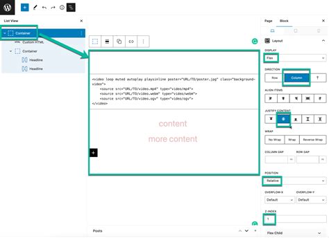 Adding A Background Video Documentation