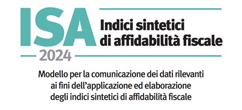modelli isa 2024 con integrazione dati online pmi it