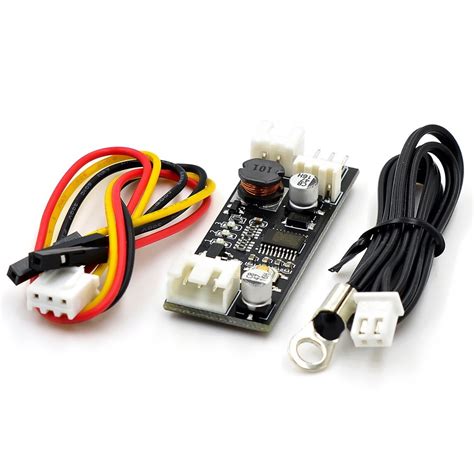 Single V A DC PWM Wire Fan Temperature Control Speed Controller Chassis Computer Noise