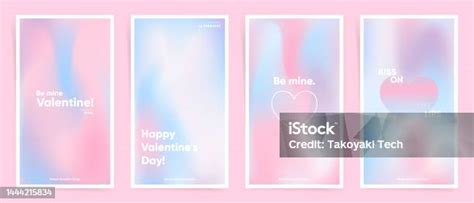 성 발렌타인 데이 이야기 템플릿입니다 사랑스러운 현대 미술 포스터 표지 디자인 초대장 인사말 카드 또는 발렌타인 데이