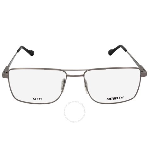 Flexon Mens Gunmetal Square Eyeglass Frames Autoflex10903358