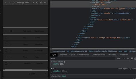 Datagrid Datagrid Horizontal Scrollbar Doesnt Show Using Vitejs
