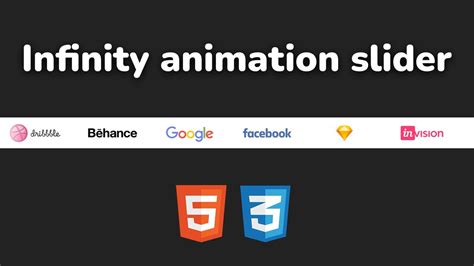 infinity animation slider using html and css Как сделать анимированный бесконечный слайдер css