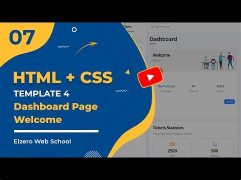 Arabic HTML CSS Template Four 2022 07 Dashboard Page Welcome كورسات كود