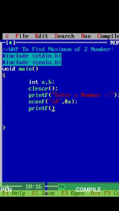 wap to find maximum of 2number write a program to find max of two number c c