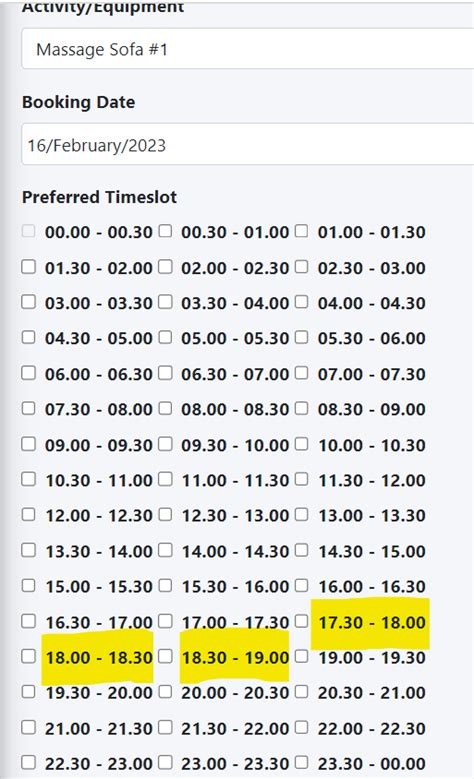 Disabling Certain Timeslot From Another Table For Dynamically Generated Checkbox Microsoft Qanda