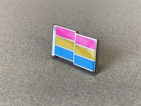 Pansexual Flag Pin Hard Enamel Pan Pride Lapel Pin Etsy