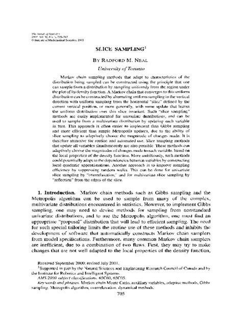 Fillable Online Markov Chain Sampling Methods For Dirichlet Process Fax Email Print PdfFiller