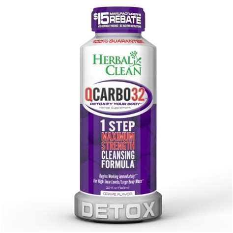 Herbal Clean Qcarbo 32oz Detox Drink Vape Vet Store