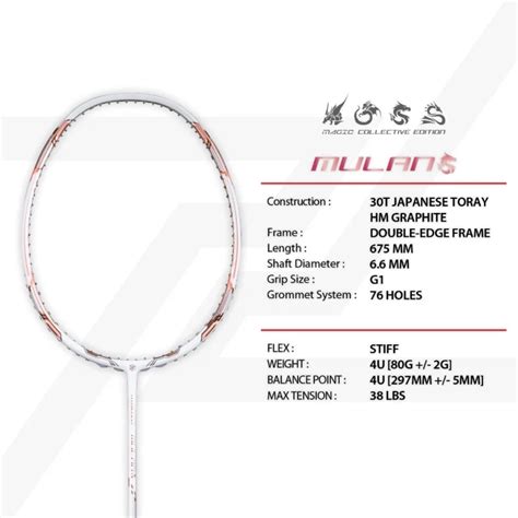 Protech Magic Mulan Series Collectors Edition Badminton Racquet