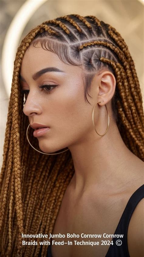 Bohemian Waves With A Braided Crown Box Braids Hairstyles Braided