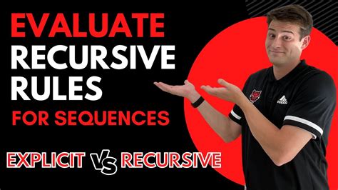 Evaluate Recursive Rules For Sequences Youtube