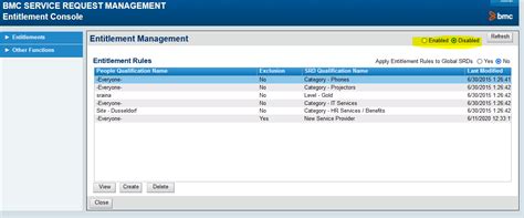 Bmc Digital Workplace User Is Able To See All Srds In Dwp And Srm Request Entry Console