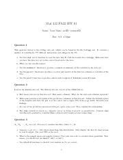 HW1 432 Fa22 Pdf Stat 432 FA22 HW 01 Name Your Name NetID YournetID