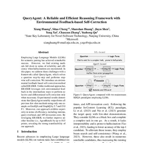 Queryagent A Reliable And Efficient Reasoning Framework With Environmental Feedback Based Self