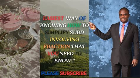 Mathematics Surds Rationalization 2 Ss2 Youtube