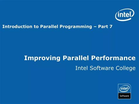 Ppt Improving Parallel Performance Powerpoint Presentation Free