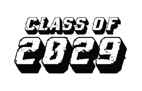 A Clipart Image Featuring The Text Class Of 2029 In A Stylish Font Free Clipart 5867888