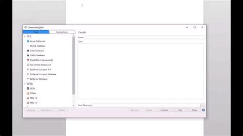connecting to your sql data