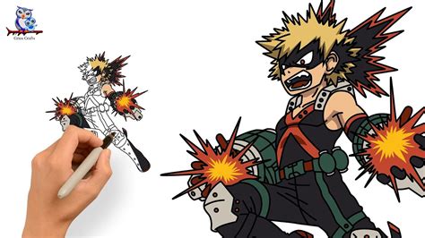 How To Draw Katsuki Bakugo My Hero Academia Step By Step Humix Video