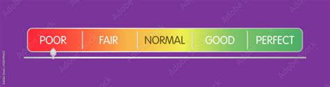 Rating Scale Flat Gradient Feedback Scale Vector Illustration Stock
